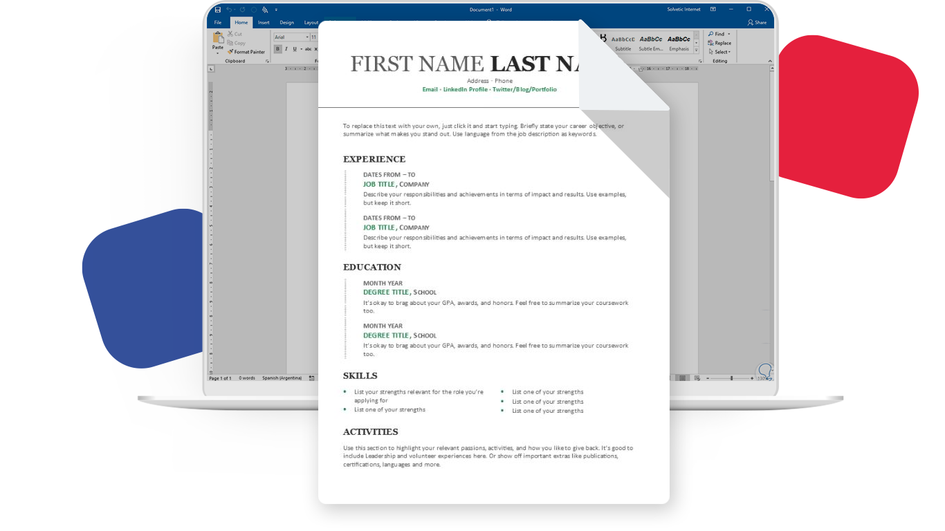 Microsoft Word Resume Templates | ResumeGiants