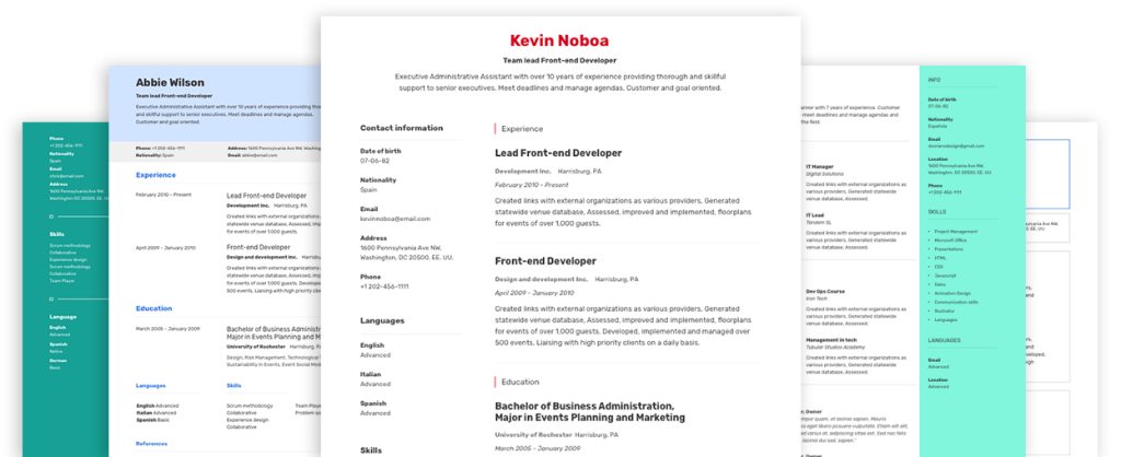 FREE Resume Builder [Build a Perfect Online Resume] - ResumeGiants