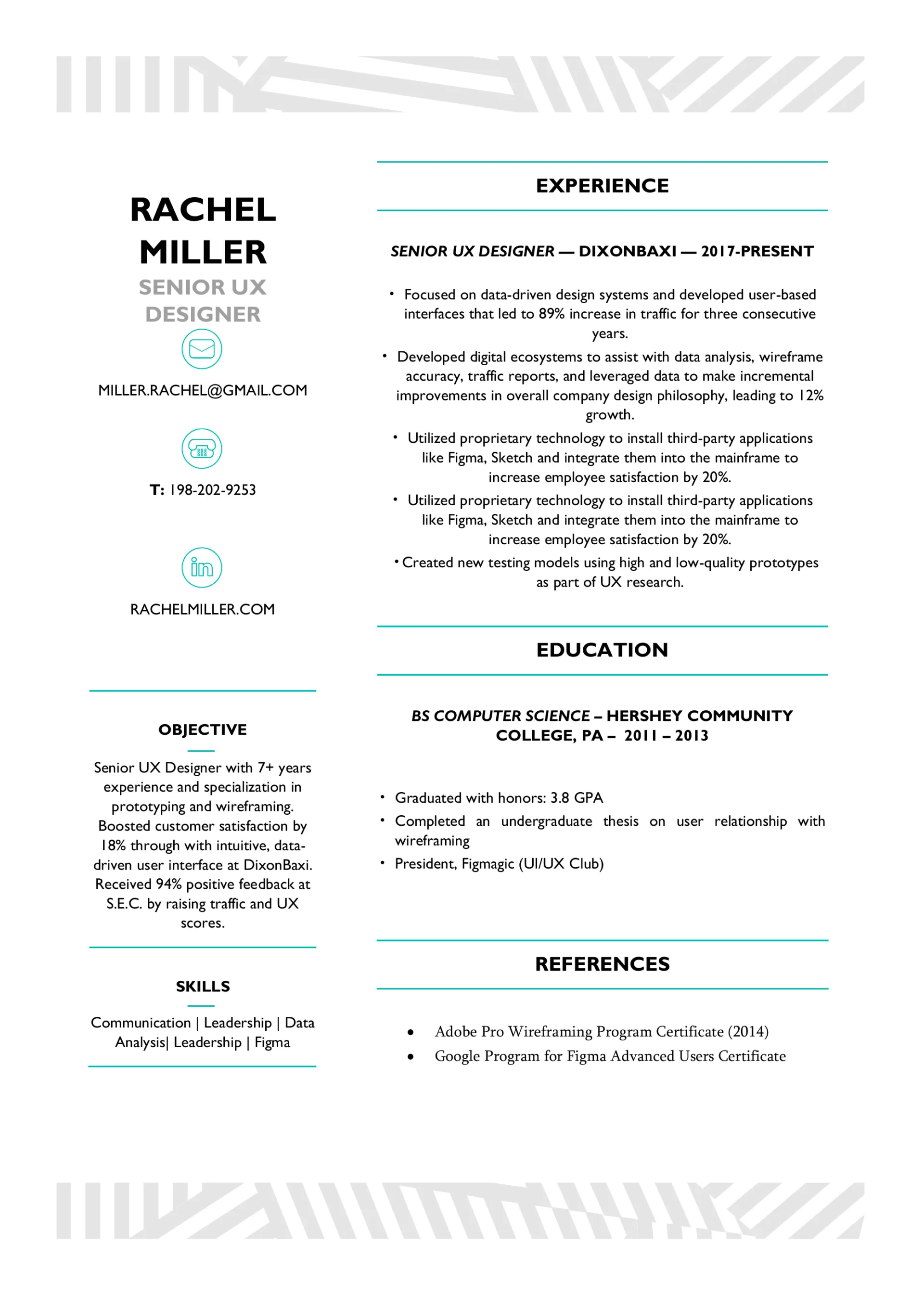 Ux Designer Resume